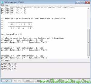 DOORS DXL Array » TheCloudStrap