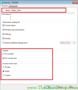 DOORS Views » TheCloudStrap